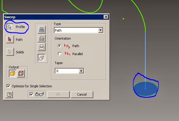 Tutorial Sweep pada Inventor | Learning Together Guys