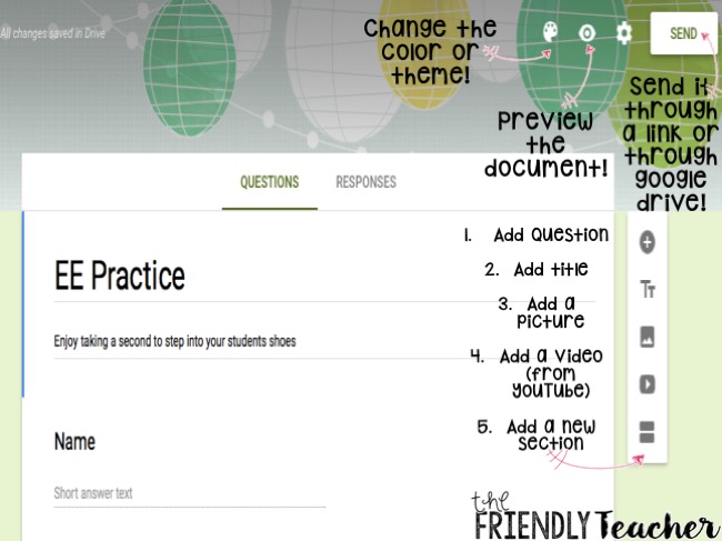 How To Use Google Forms In The Classroom The Friendly Teacher How To Use Google Forms In The Classroom The Friendly Teacher