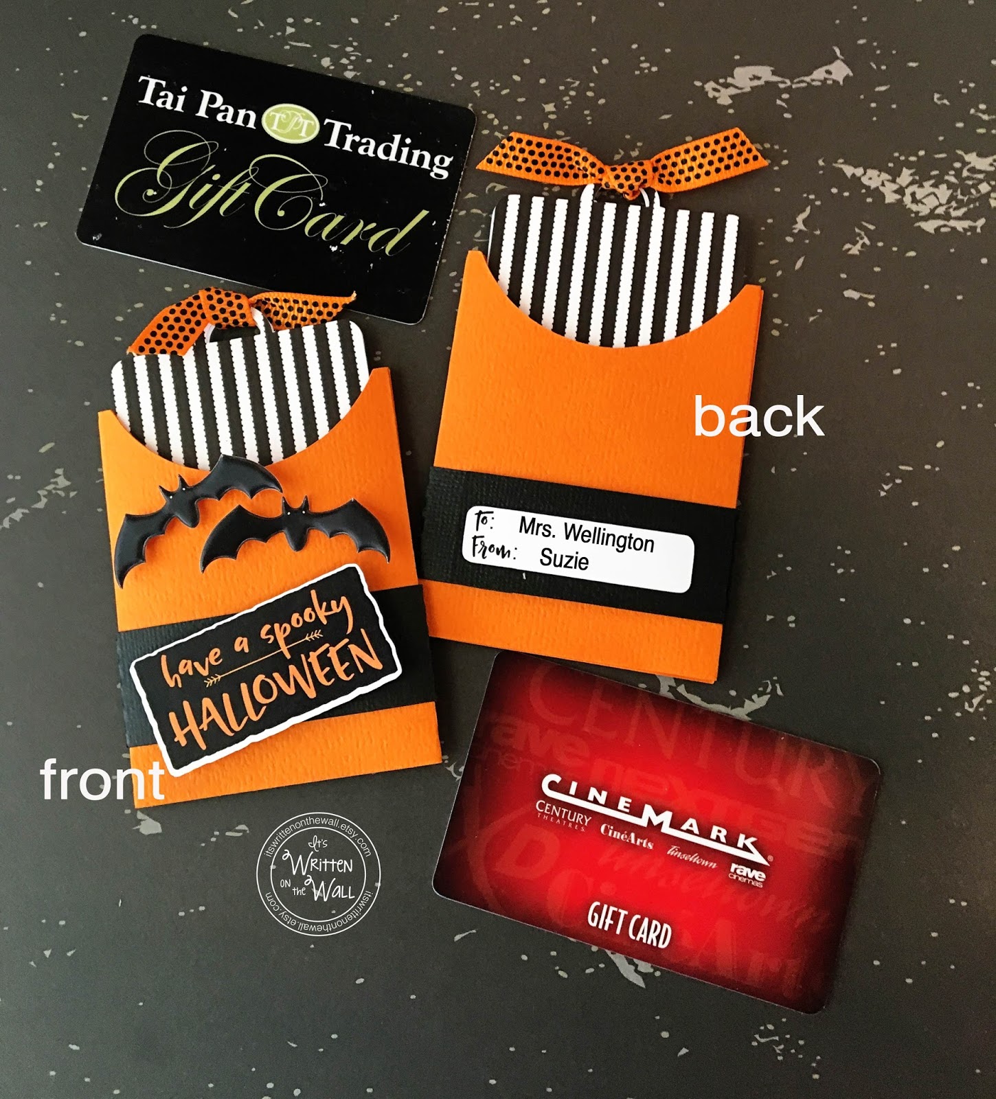 It's Written on the Wall: Have a Spooky Halloween-Fun Gift Card Holders ...