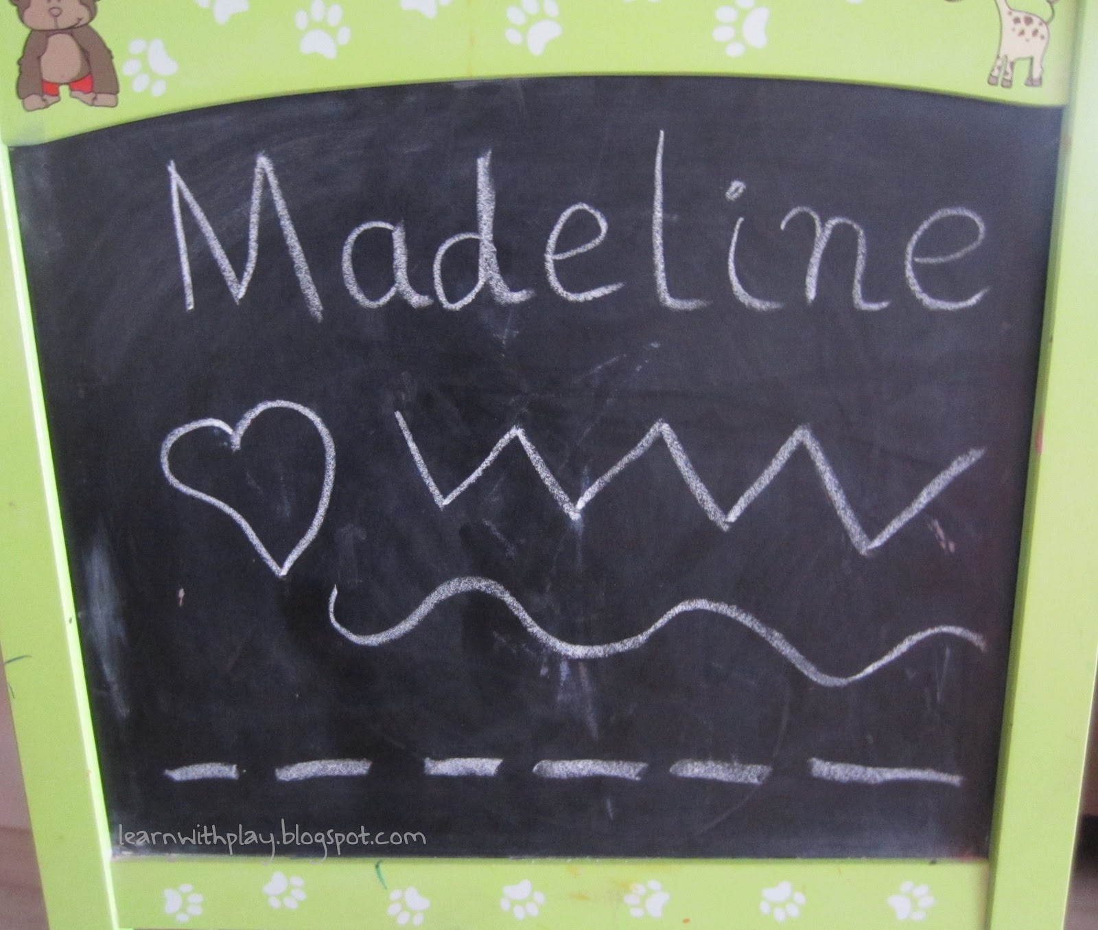 Learn with Play at Home: Tracing & Writing Practice with Water on the ...