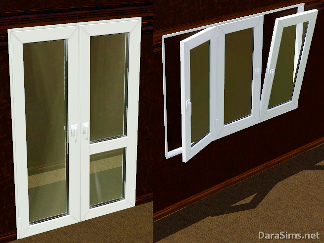 My Sims 3 Blog: New Windows and Doors by Dara Sims
