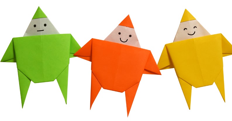 Origami A Dwarf - Easy Origami instructions For Kids