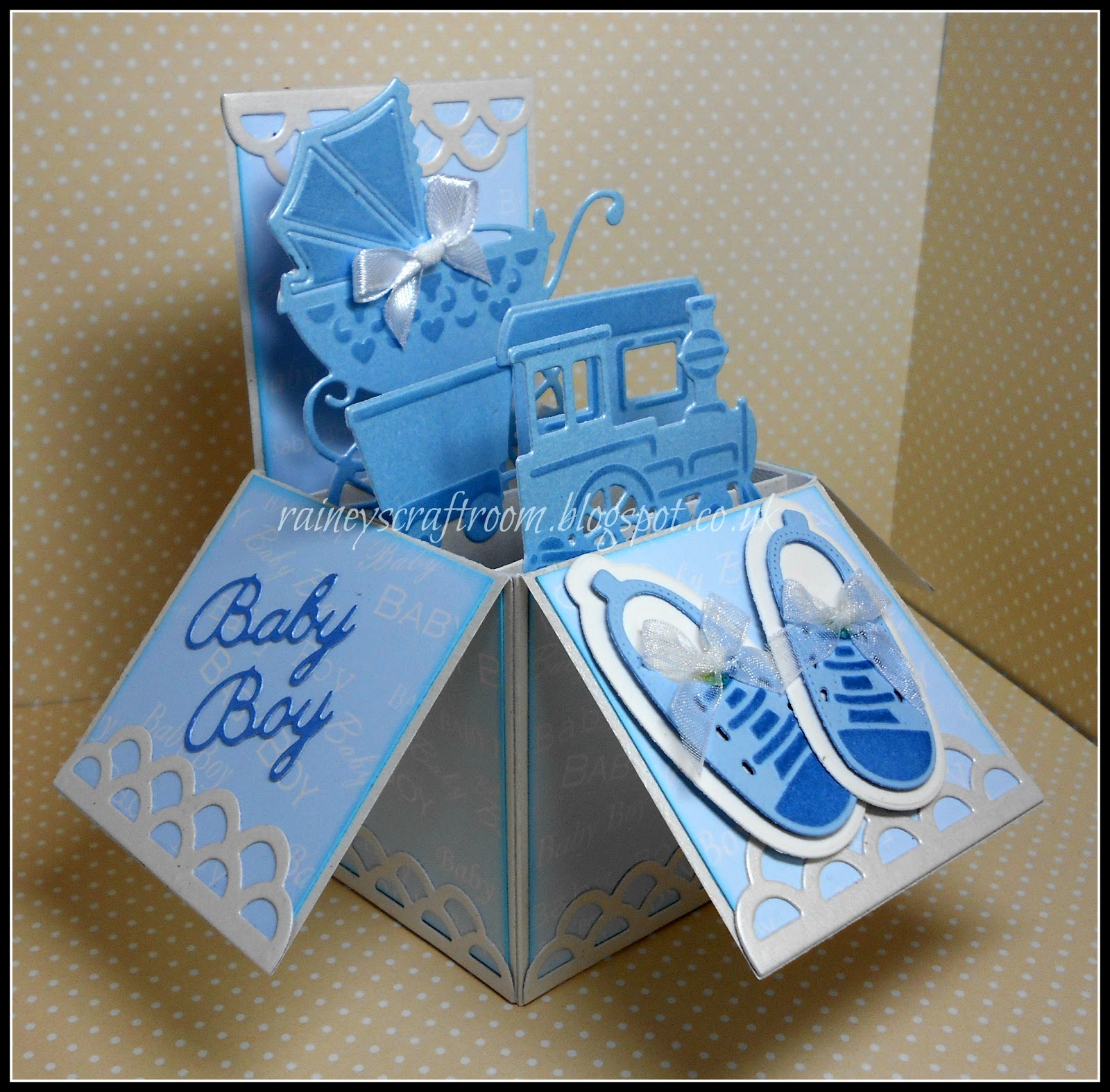 Rainey's Craft Room: Baby Boy Box Card