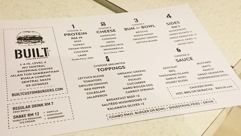 Built Custom Burgers ~ Nu Sentral ~ Deliciouslogy