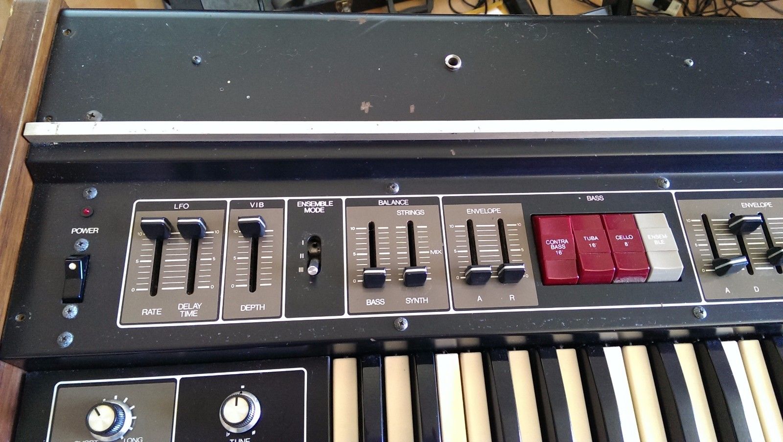 MATRIXSYNTH: Roland RS-505 Paraphonic Synthesizer String Machine SN 821332