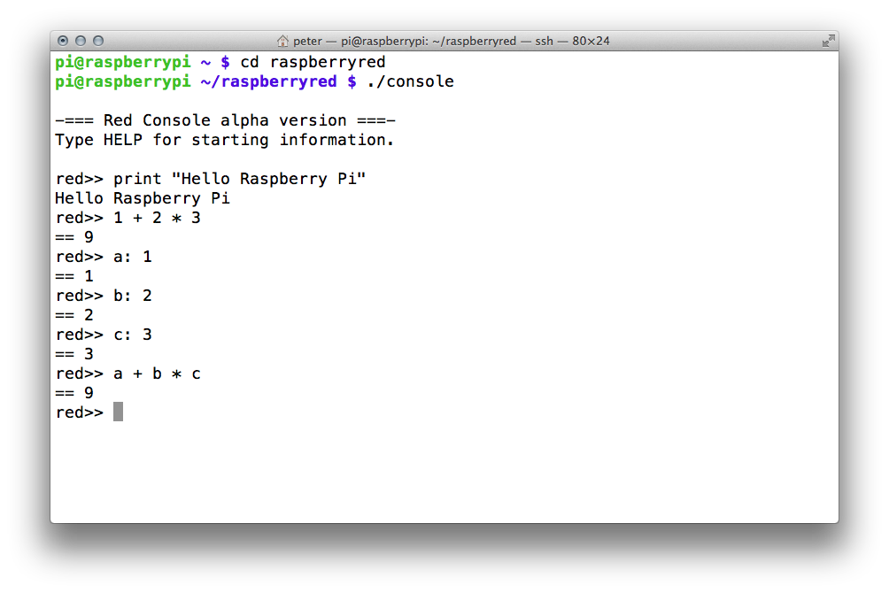 Peter W A Wood, Programmer: Installing Red on Raspberry Pi