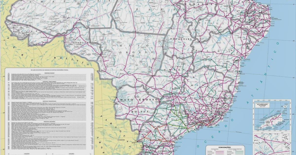 Mais Educação | Portal do Professor : Mapas Rodoviários do Brasil ...