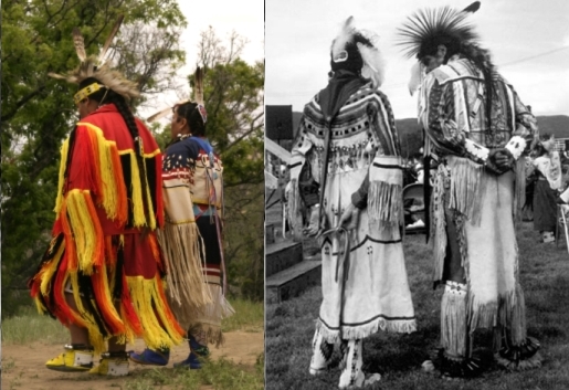White Wolf : Old footage of Pow wow Native American Indian Rabbit Dance.