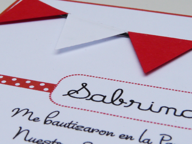 Tinta Azul: Invitaciones con banderines!!