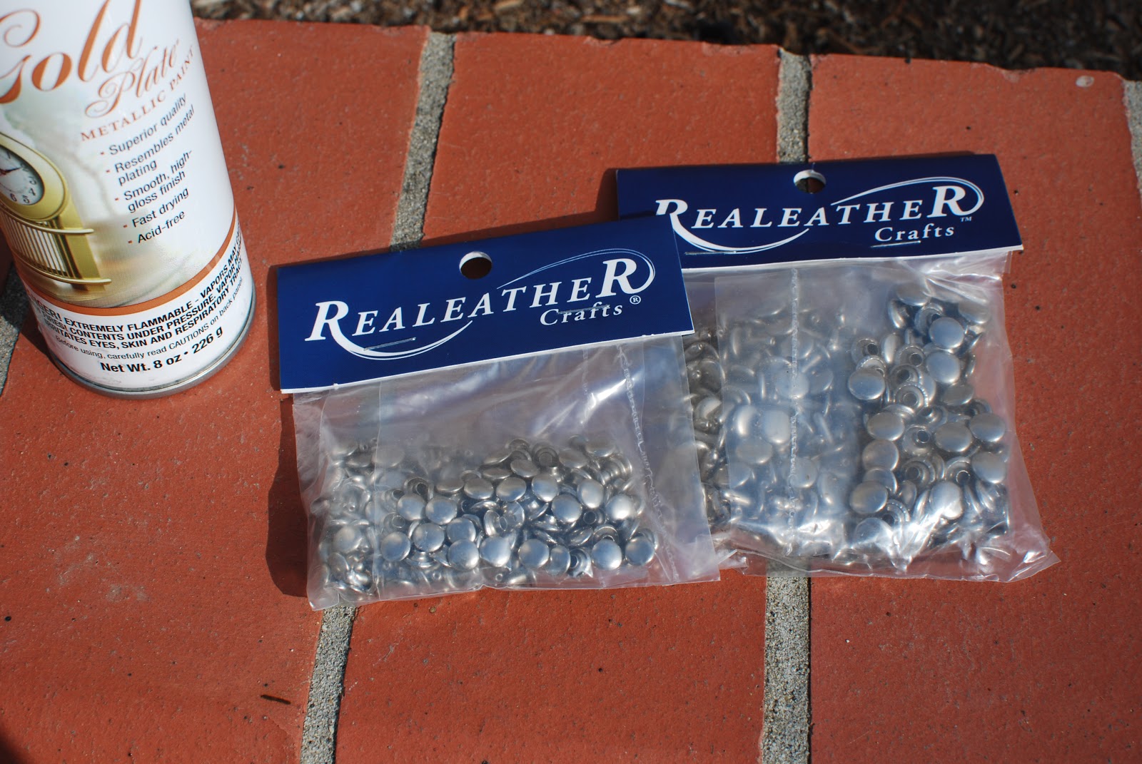 Simply Pinspirational: DIY Spray Painting for Rivets (or any small objects)