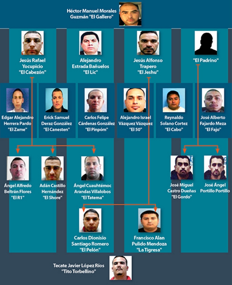 El organigrama de líder del CJNG en Tijuana va PGR tras sicarios - El ...