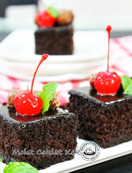 Resipi Moist Coklat Kek