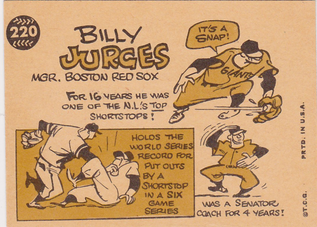 The Five Tool Collector: 1960 Topps Managers, Billy Jurges and Bob Elliot