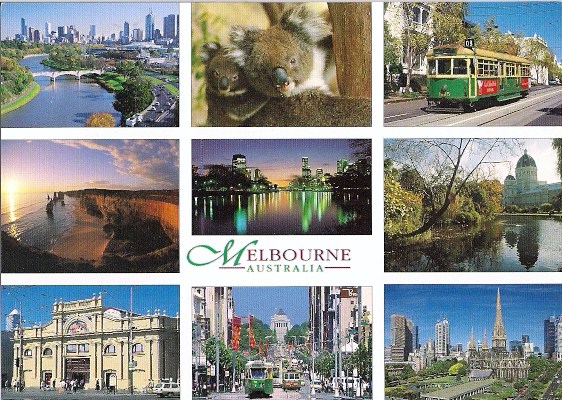 Travels with postcards around the world: MELBOURNE