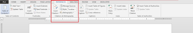 Citasi (2) : Penggunaan Menu References Pada Microsoft Word 2007