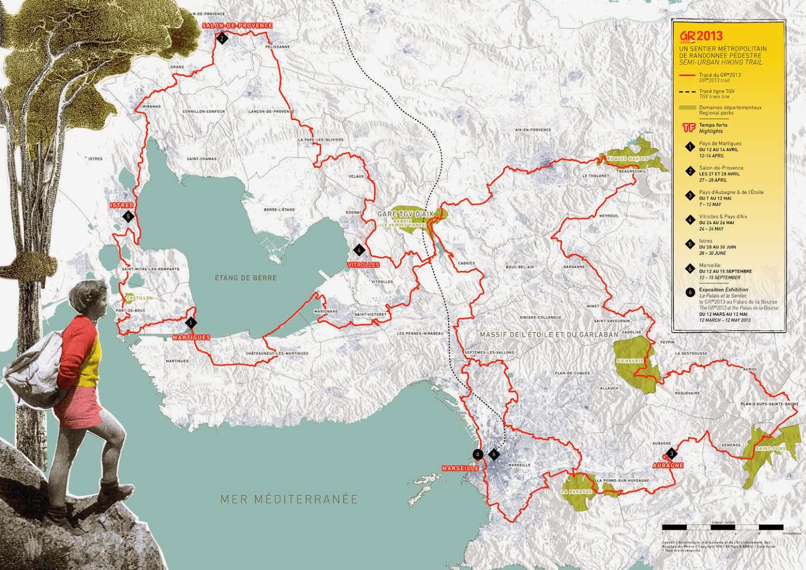 Sète - Marseille à VTT: le parcours