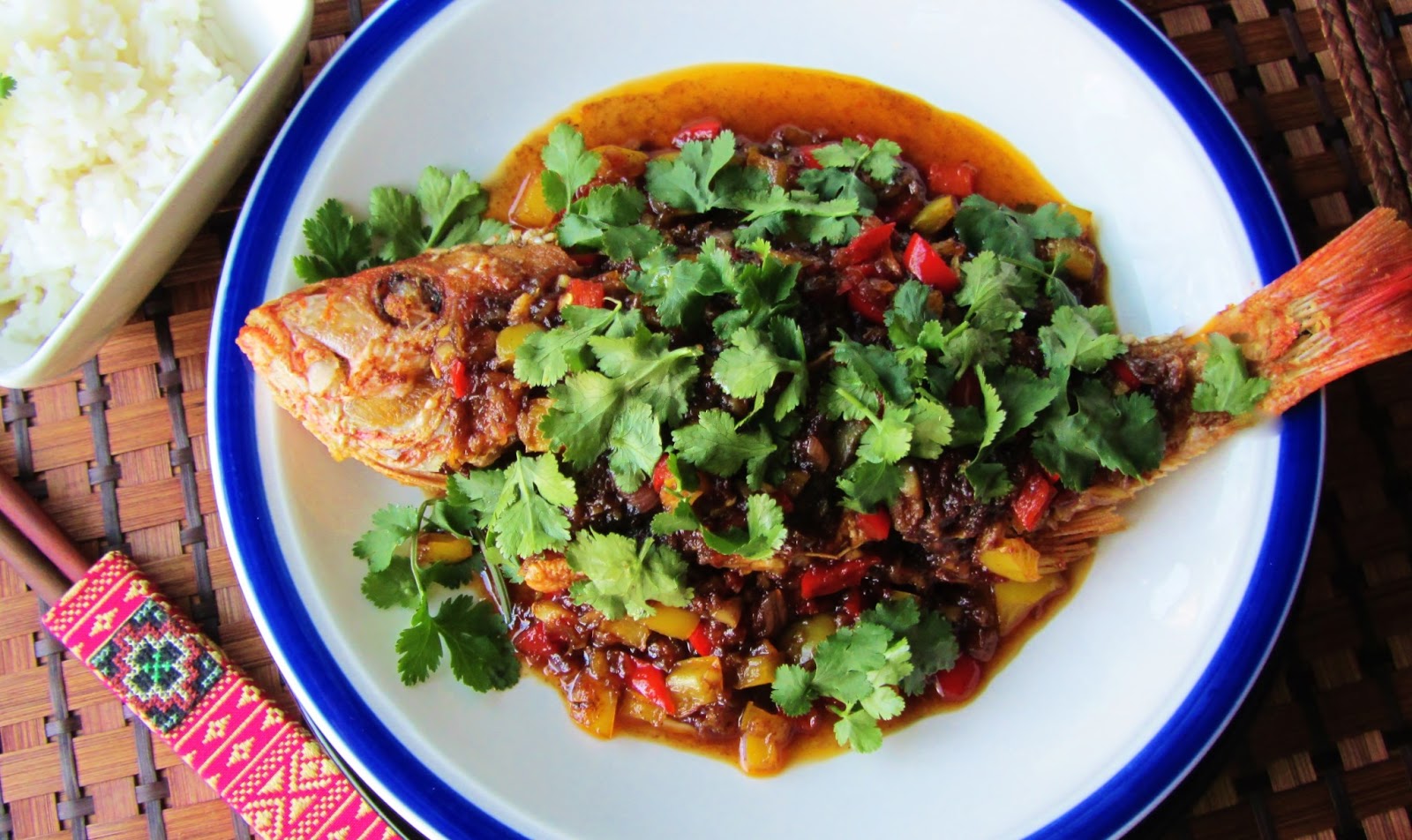 Let's eat......simple!: Pla Tod Saam-Rod / Fried Whole Fish with Three ...