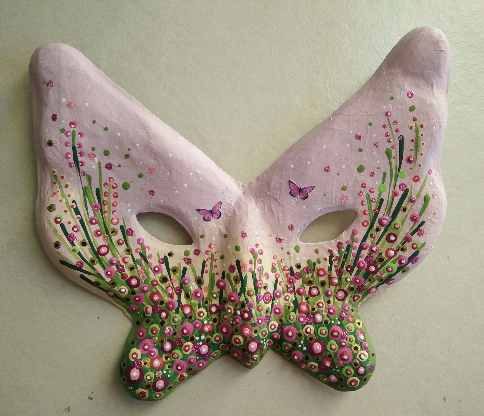 Made-By-Me....Julie Ryder: Paper Mache Butterfly Masks...