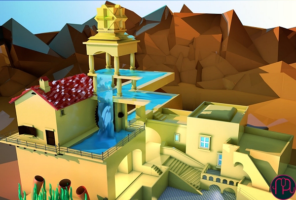Impossible world site blog: Digital Escher's Waterfall