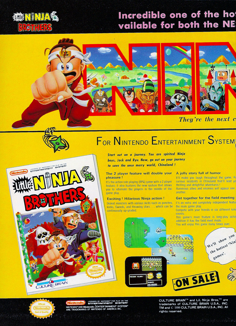 Classic Game Boy Ads: Ninja Boy Ad