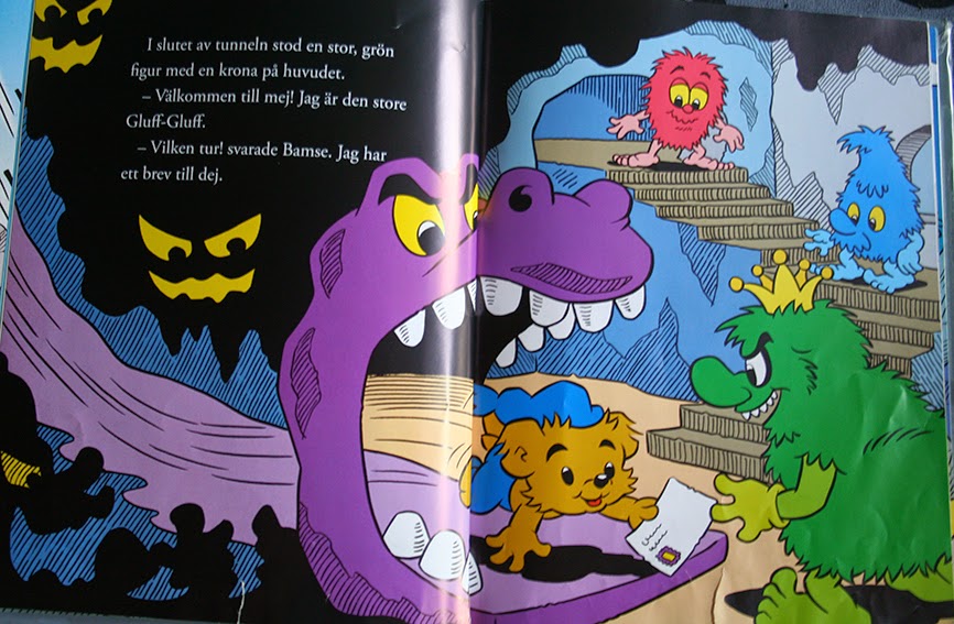 Lukemisia lapsille ja myös lasten vanhemmille: Bamse och Gluff-Gluff