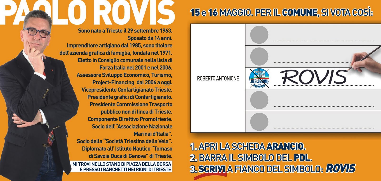 ELEZIONI AMMINISTRATIVE: SI PUO' SCEGLIERE LA PERSONA, SCRIVIAMO LA ...