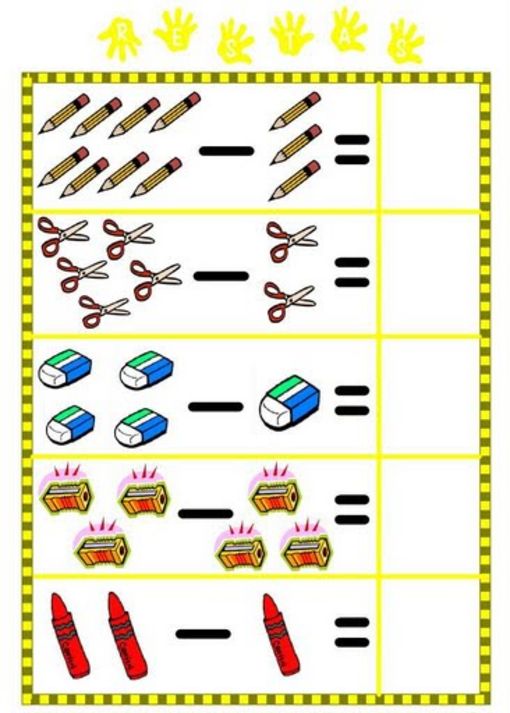 SOY DOCENTE MAESTRO Y PROFESOR.: Matemáticas: Aprender a Restar
