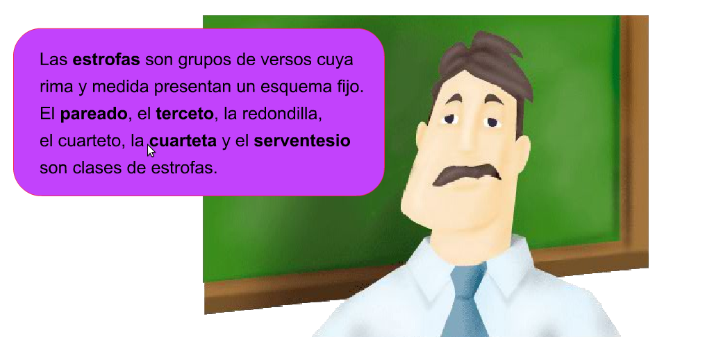 Lengua 6º Primaria Clases De Estrofas Antonio Machado