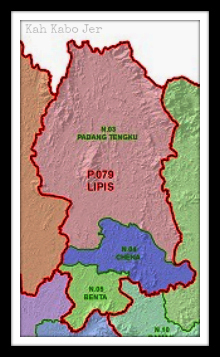 Dengor, Nengok, Cakak.: PRU 13 : PETA D.U.N KUALA LIPIS P. 079