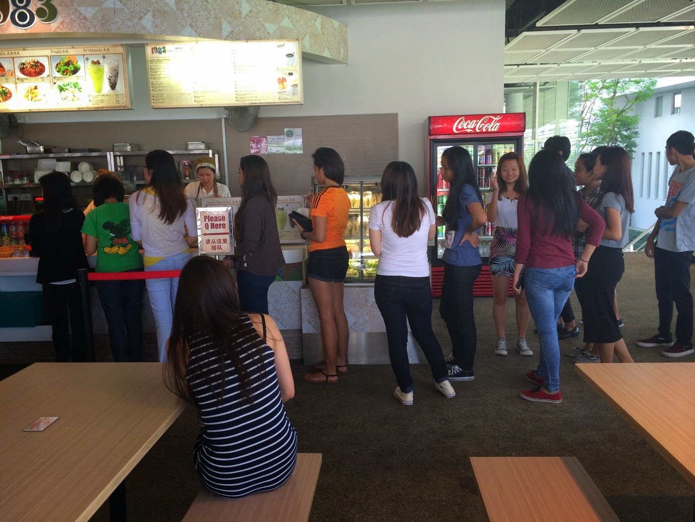 Long queue in RP canteen