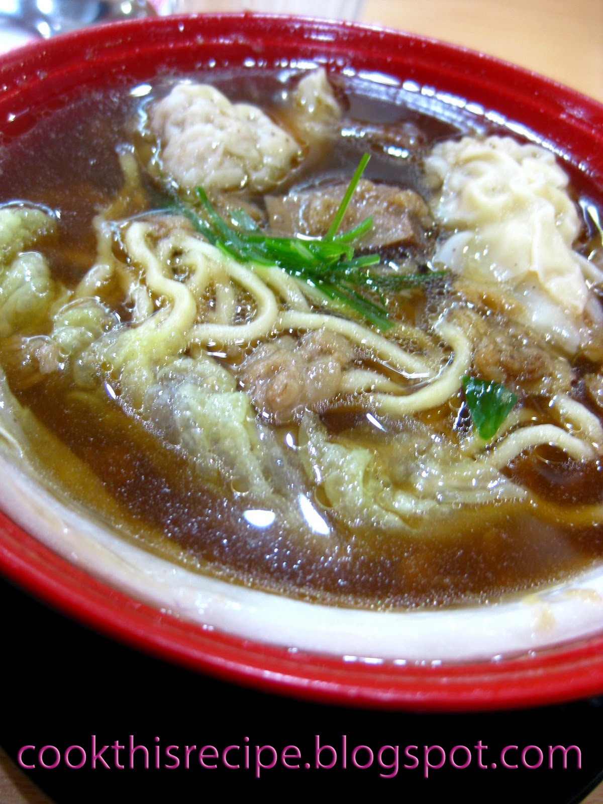 Cook this Recipe: Chowking's Beef Wanton Noodles