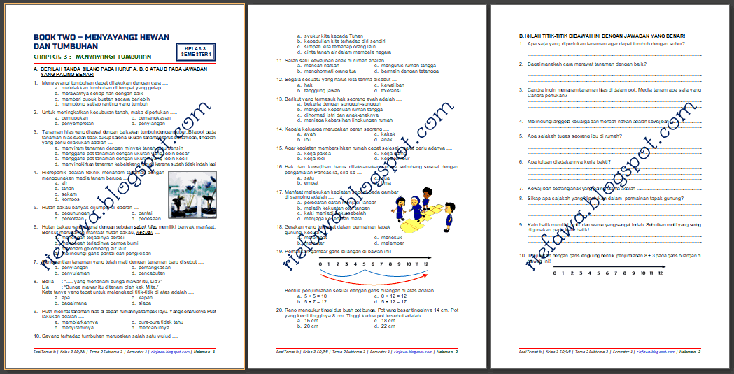 Download Soal Tematik Kelas 3 Tema 2 Subtema 3 Edisi Revisi 2018 ...