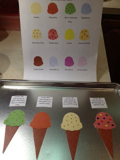 Adaptive Tasks : Ice Cream Shop