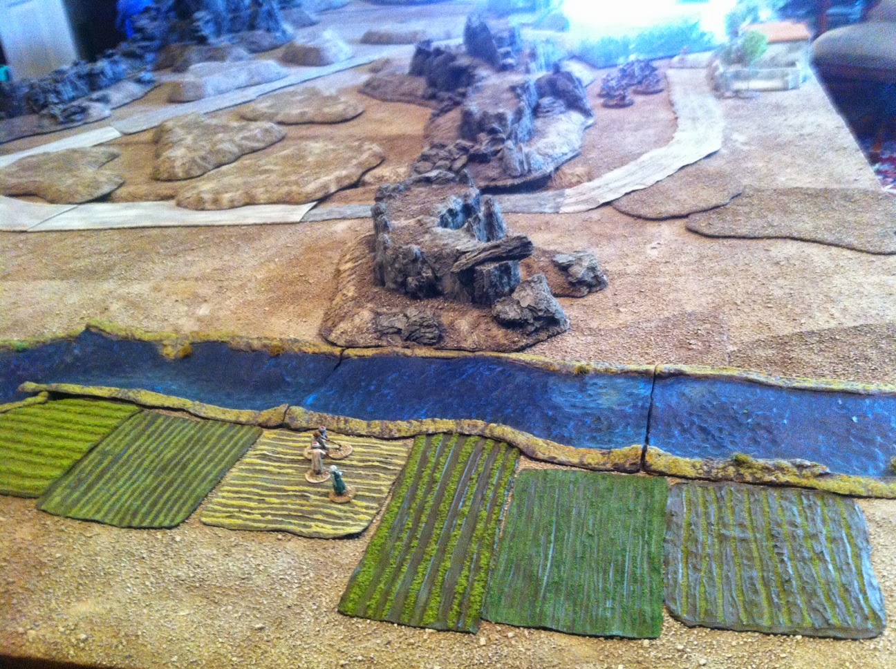 Verdant fields of the Logar Valley – via latex caulk & scenic flock ...