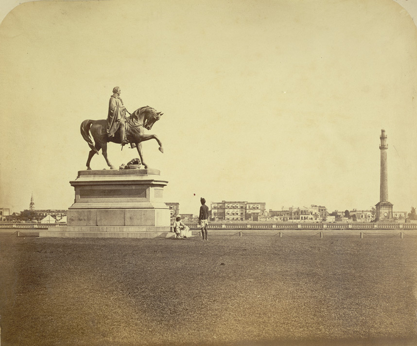 Statue of Lord Hardinge and Ochterlony Monument - Calcutta (Kolkata ...