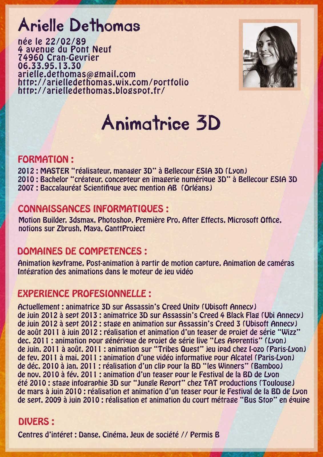 Arielle Dethomas: CV