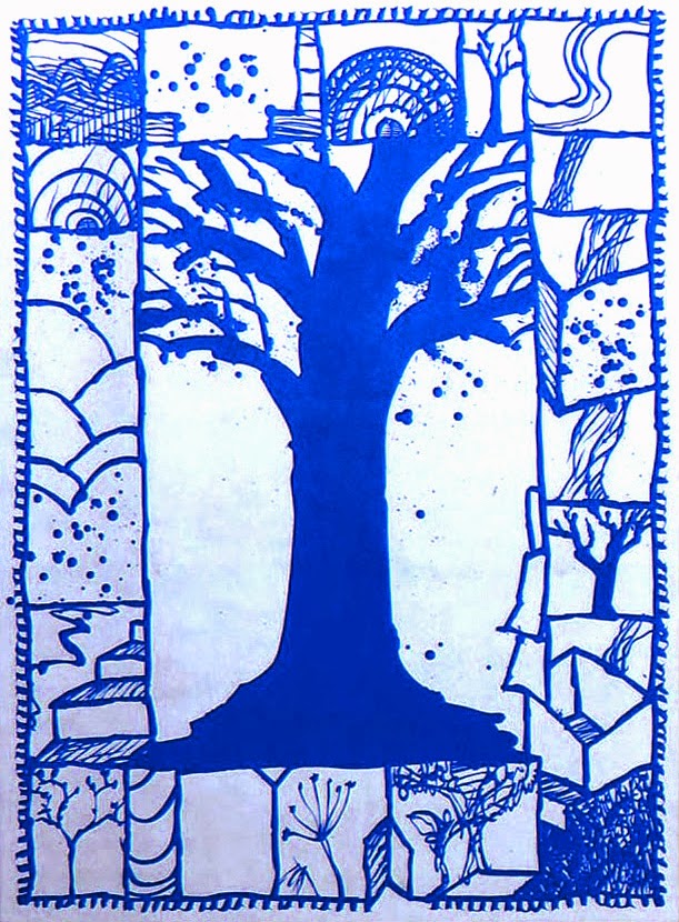kART à voir: n°140 L'Arbre bleu (2000)Pierre Alechinsky