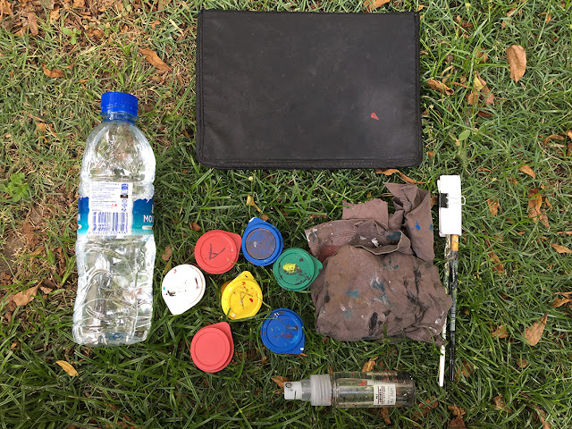 How to make acrylic painting light and portable