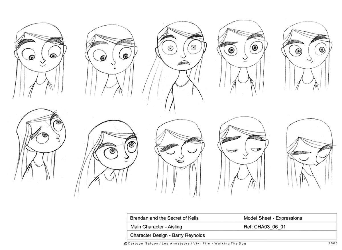 Living Lines Library: The Secret of Kells (2009) - Main Character: Aisling