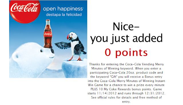 My Coke Rewards: 10 Extra Bonus Points For Every Cap Entered (13 Total ...