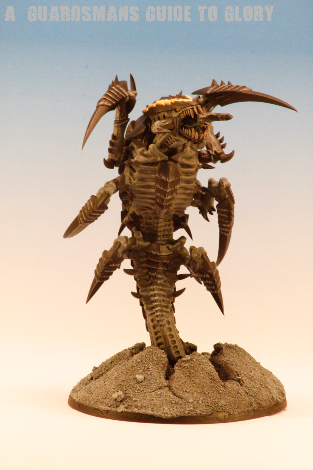 A Guardsman's Guide to Glory: It Came from Below! Completed Tyranid Trygon