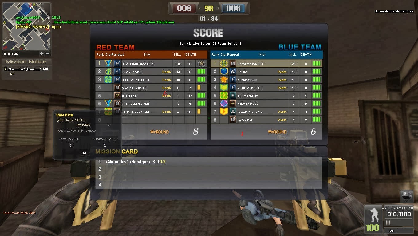 Cheat Point Blank Wallhack dan Auto Head Shot - YORIROY