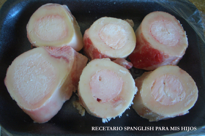 Recetario Spanglish para mis hijos: Bifes de res al caracú (tuétano)