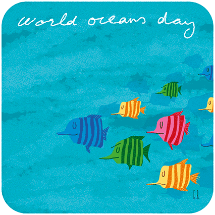 DÍA MUNDIAL DE LOS OCÉANOS | Esther Burgueño-Illustrator