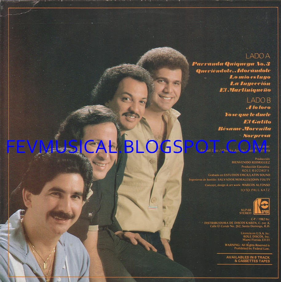 FEV MUSICAL: 1982 - Conjunto Quisqueya - Parranda Quisqueya No.3 (Karen)