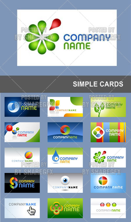 SIMPLE CARDS ~ vector graphic free downloads.