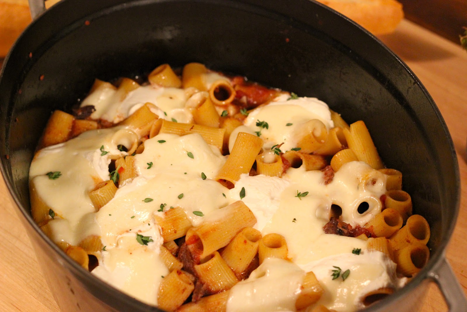 Jenny Steffens Hobick: Baked Rigatoni with Beef Ragu, Ricotta & Fresh ...