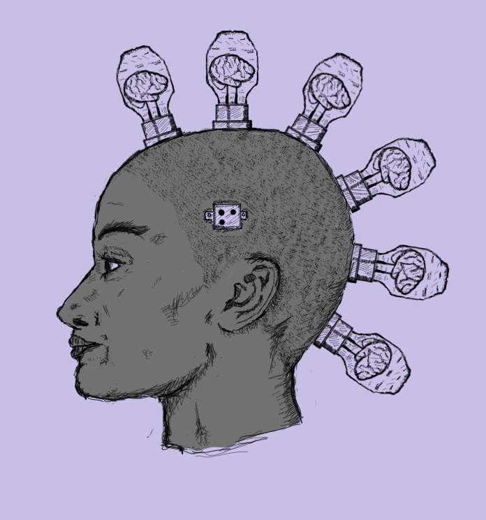 Teslapunk Cyborg Sketch! : r/ImaginaryCharacters