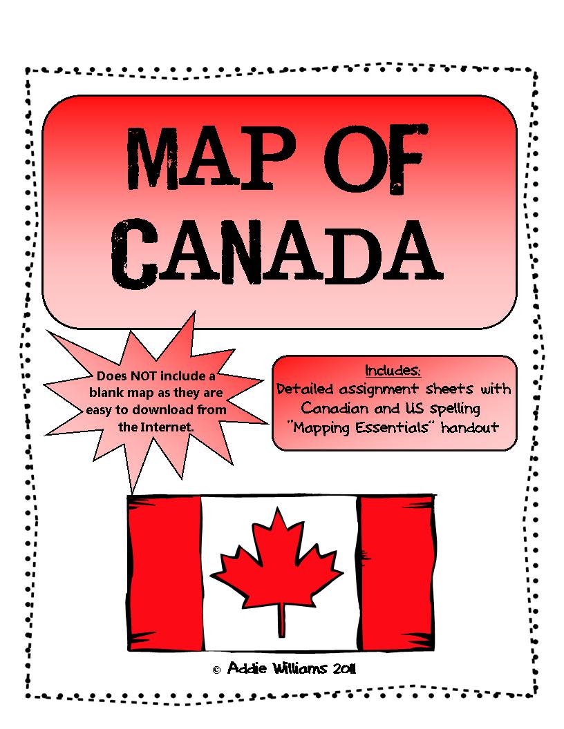 Global Blogger Linky and Canada Map Freebie! - Addie Williams - Teacher ...