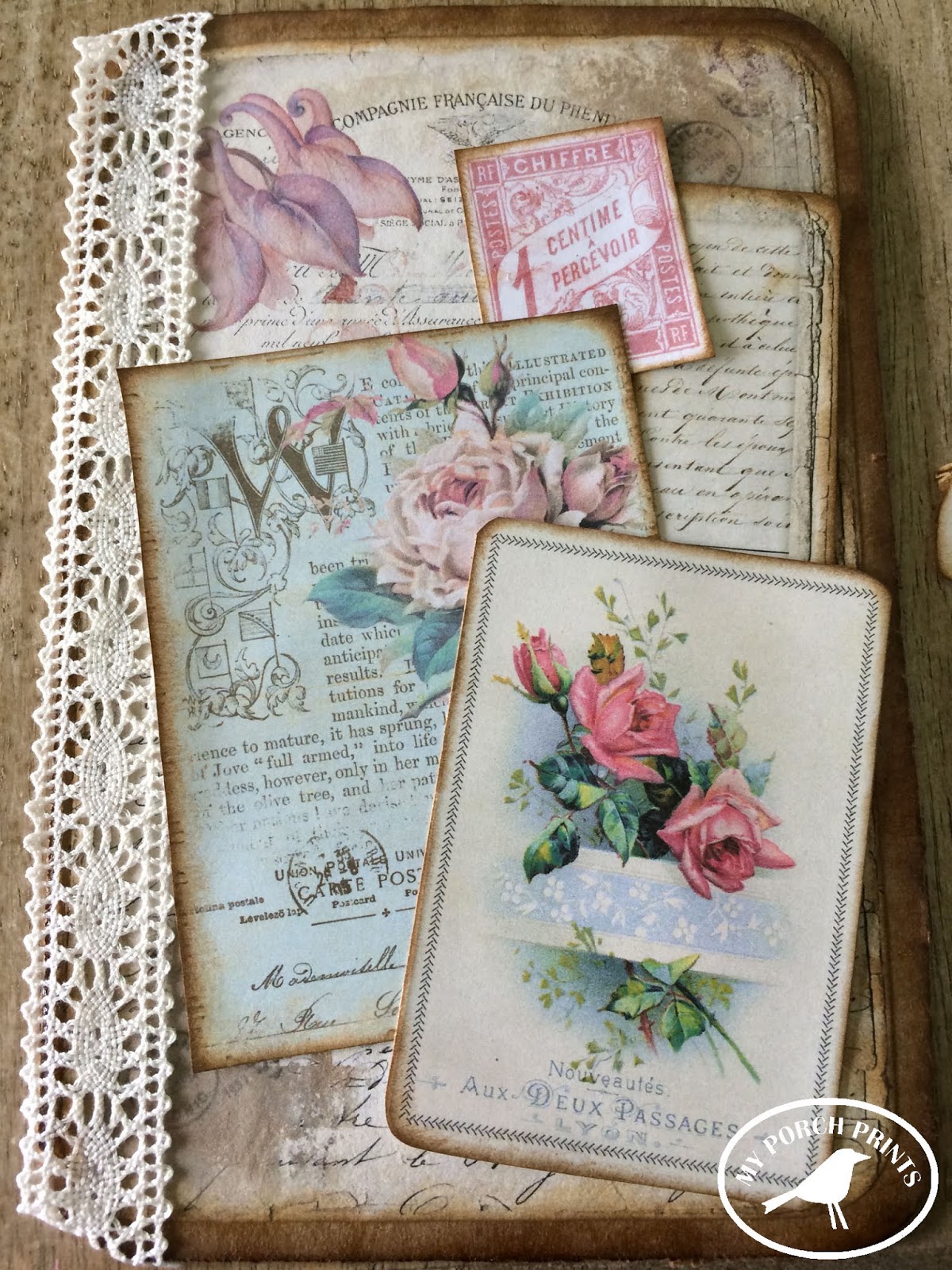 My Porch Prints: Layered Junk Journal Cover Tutorial